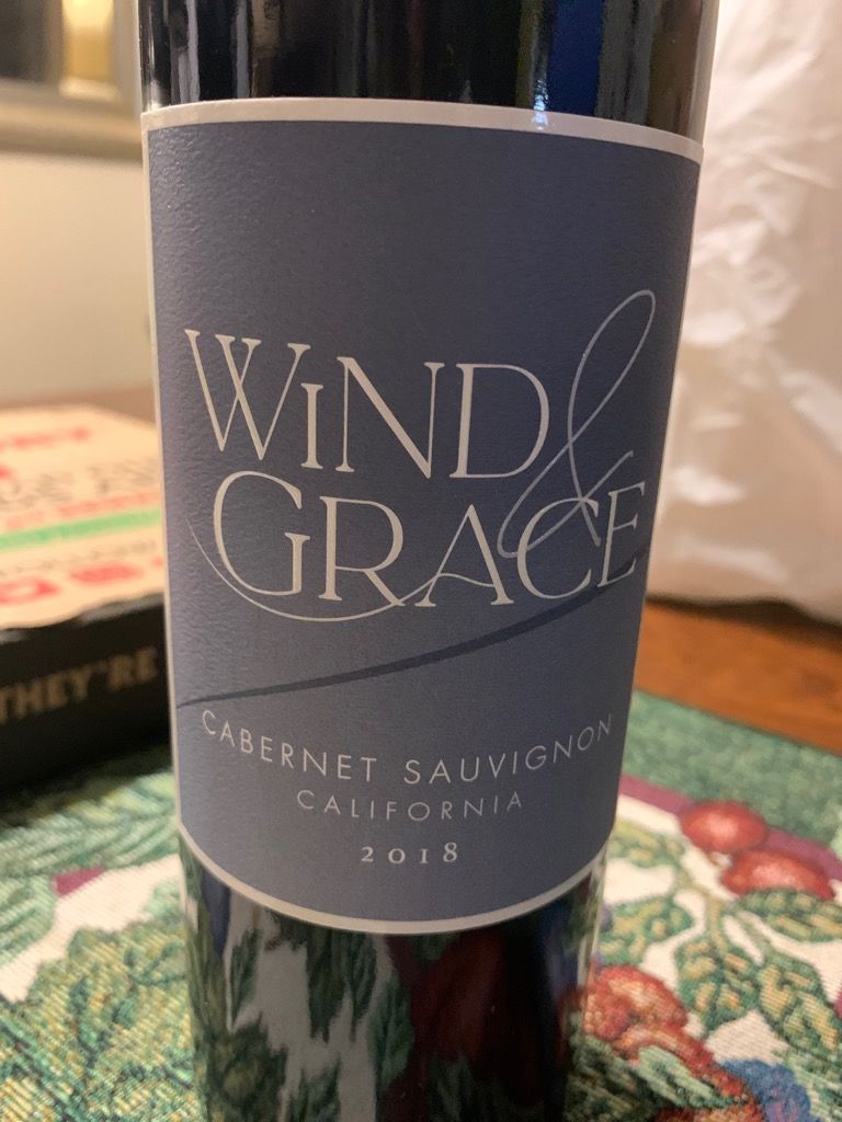 2018 Estate of the Art Cabernet Sauvignon Wind & Grace, USA, California ...