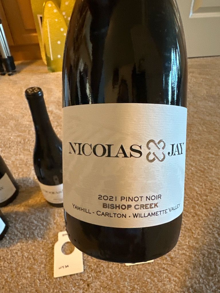 2021 Domaine Nicolas-Jay Pinot Noir Bishop Creek, USA, Oregon ...