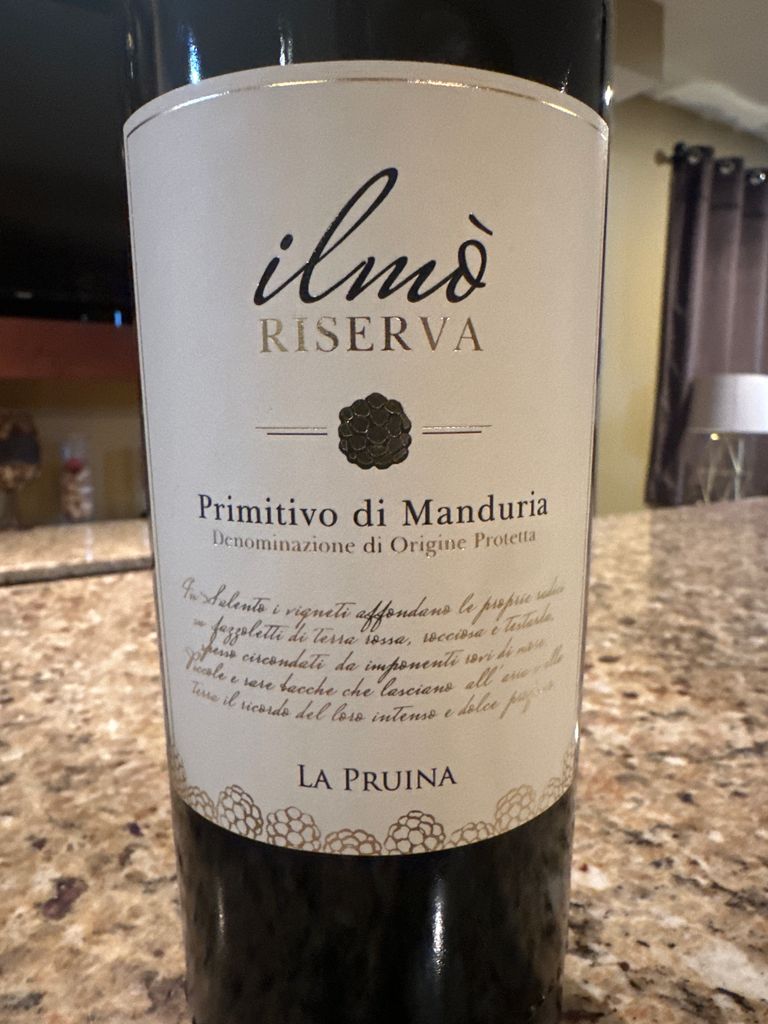 2020 La Pruina Primitivo di Manduria Ilmo Riserva, Italy, Puglia ...