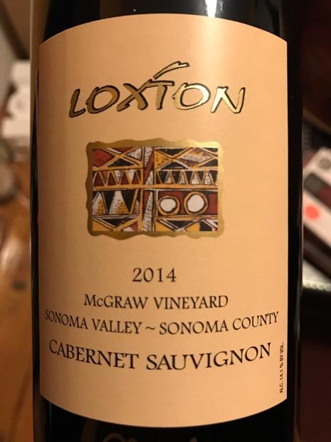 2014 Loxton Cabernet Sauvignon McGraw Vineyard, USA, California, Sonoma ...