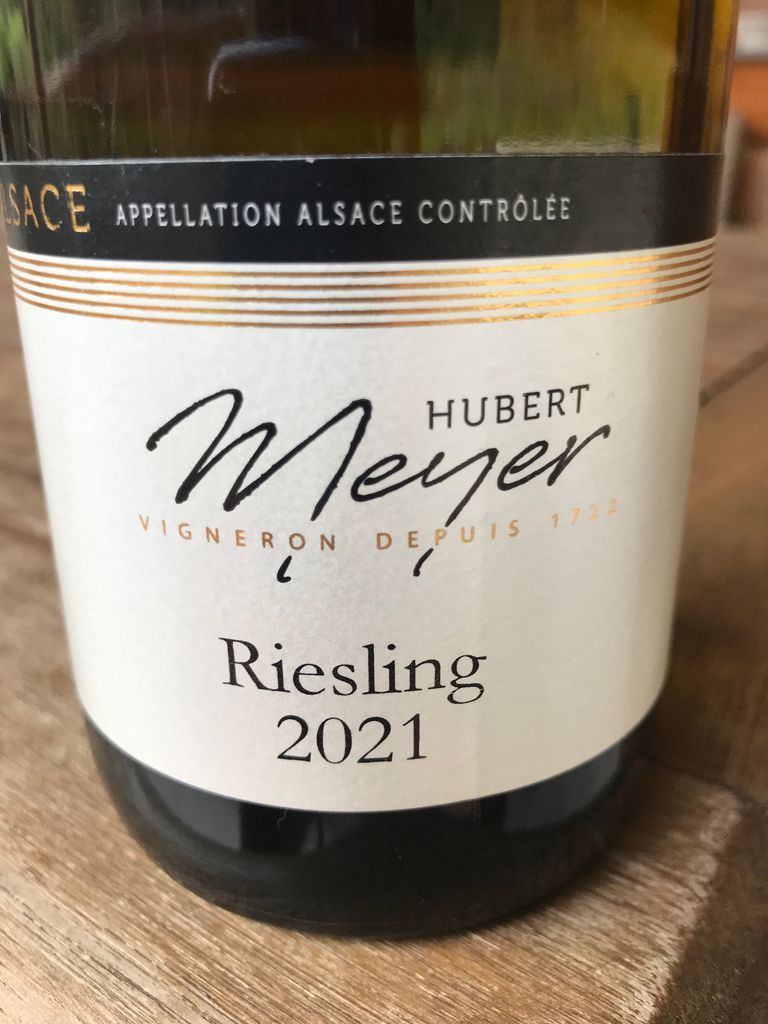 2021 Hubert Meyer Riesling, France, Alsace - CellarTracker