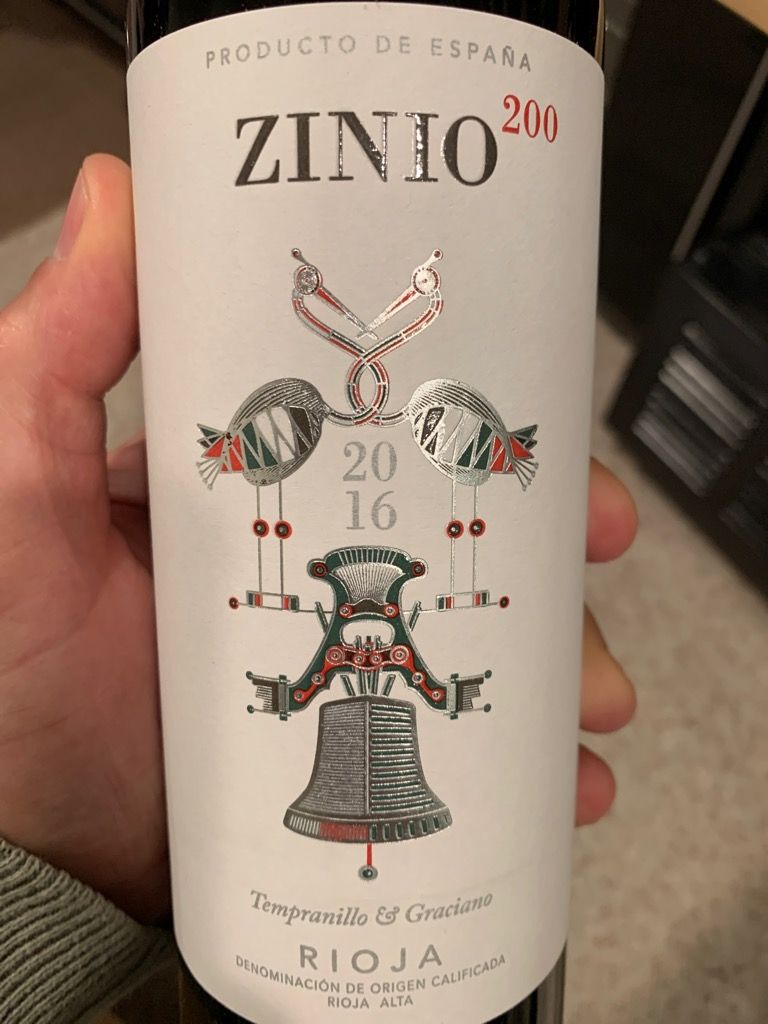 2016 Bodegas Patrocinio Rioja Zinio 200, Spain, La Rioja, La Rioja Alta ...