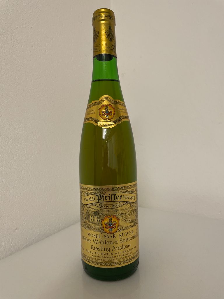 1990 Ewald Pfeiffer Wehlener Sonnenuhr Riesling Auslese, Germany, Mosel ...