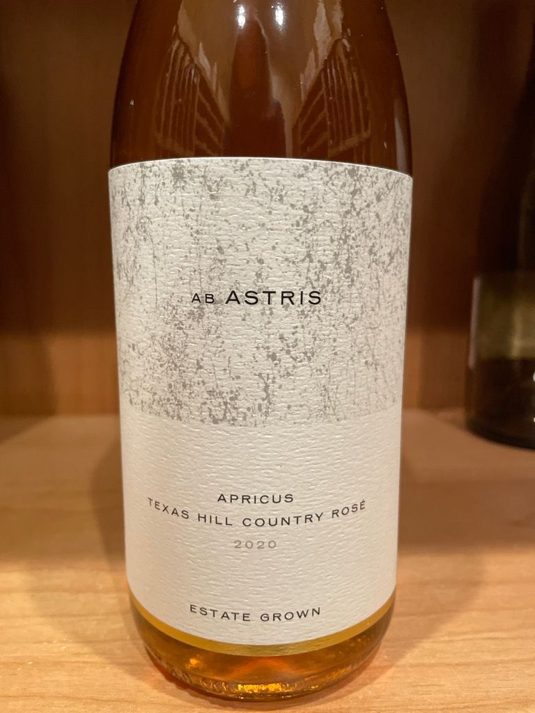 2021 Ab Astris Apricus, USA, Texas, Texas Hill Country - CellarTracker
