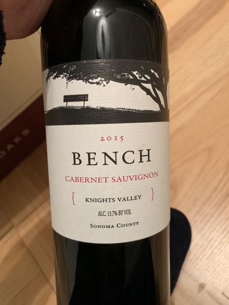 2015 Bench Cabernet Sauvignon Knights Valley, USA, California, Sonoma ...