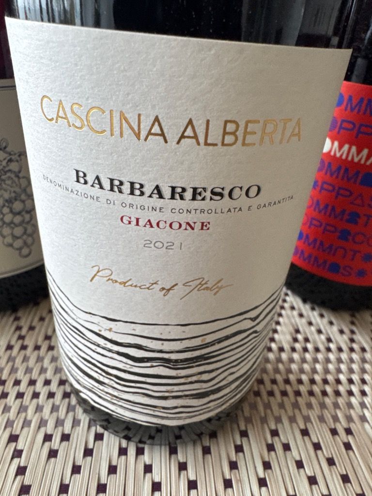 2021 Cascina Alberta Barbaresco Giacone, Italy, Piedmont, Langhe ...