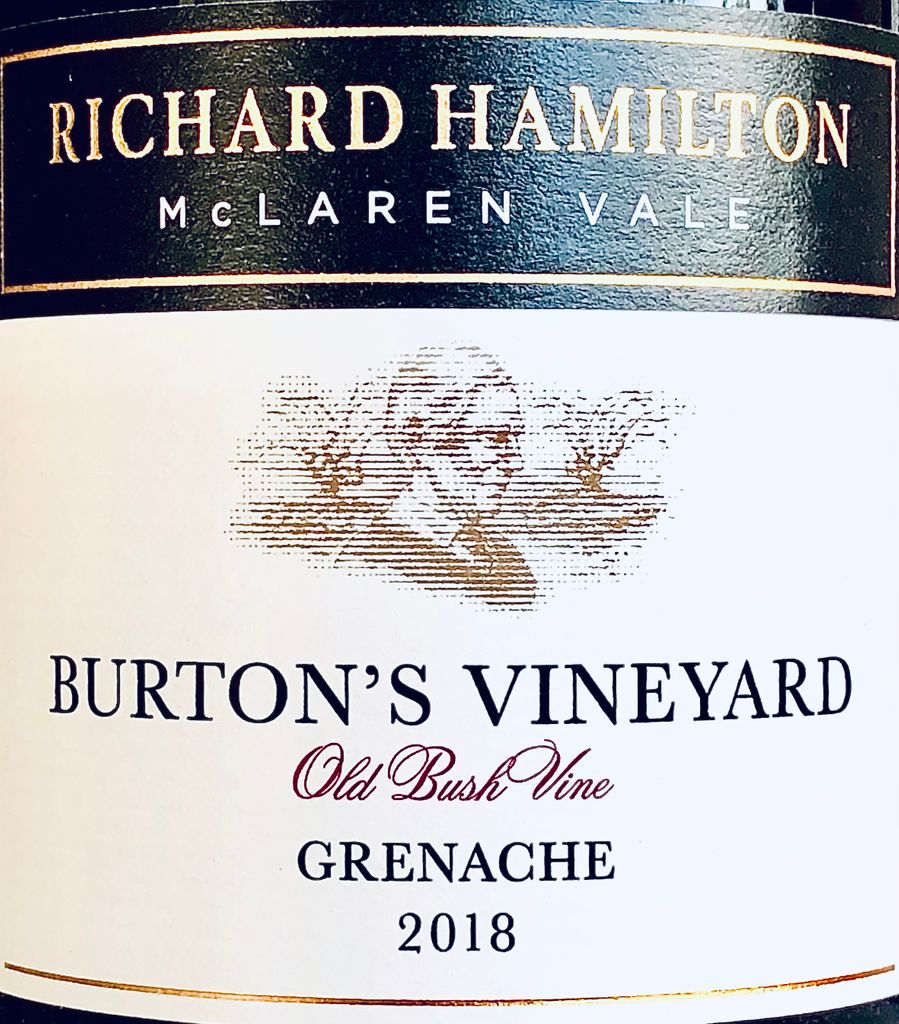 2022 Richard Hamilton Old Bush Vine Grenache Shiraz Burton's Vineyard ...