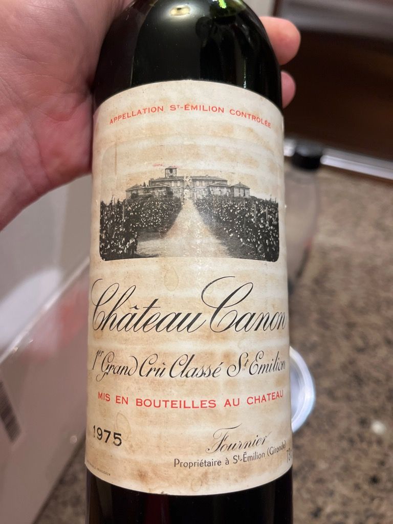 1975 Château Canon, France, Bordeaux, Libournais, Saint-Émilion Grand ...