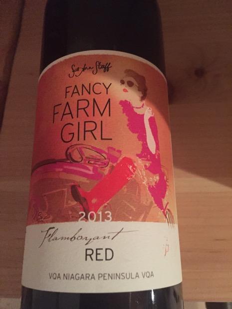 2013 Sue-Ann Staff Estate Winery Fancy Farm Girl Flamboyant red, Canada ...