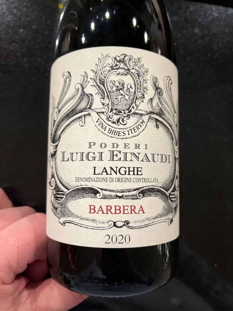 2020 Poderi Luigi Einaudi Langhe Barbera, Italy, Piedmont, Langhe ...