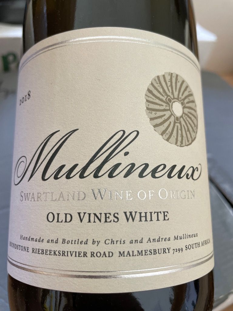 2018 Mullineux Old Vines White, South Africa, Coastal Region, Swartland - CellarTracker