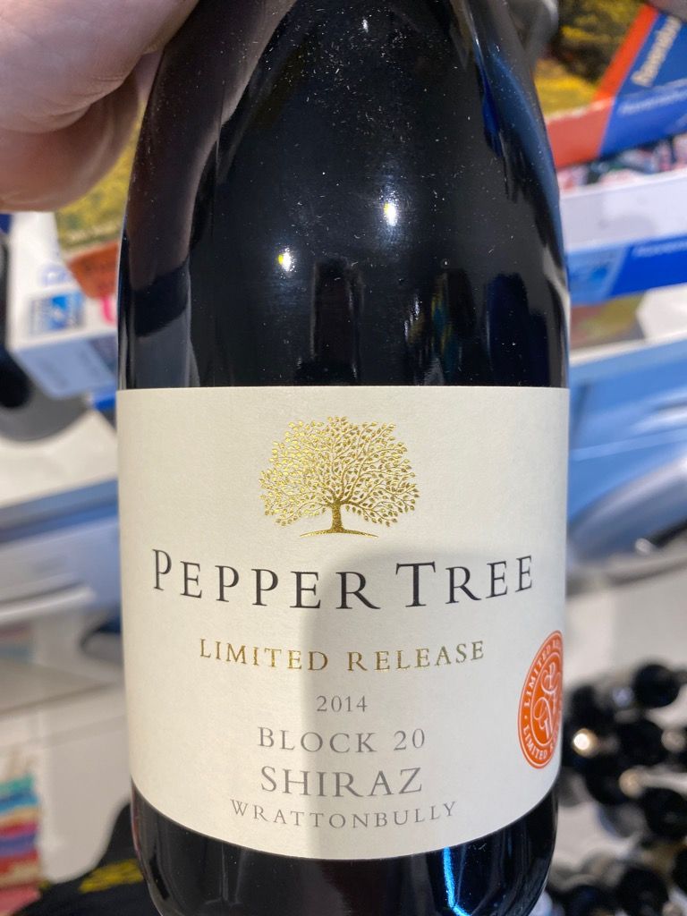 2014 Pepper Tree Shiraz Limited Release Block 20, Australia, South ...