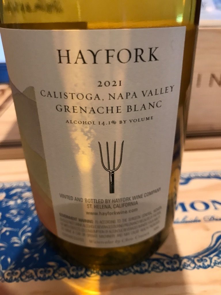 2021 Hayfork Grenache Blanc Kenefick Ranch, USA, California, Napa ...