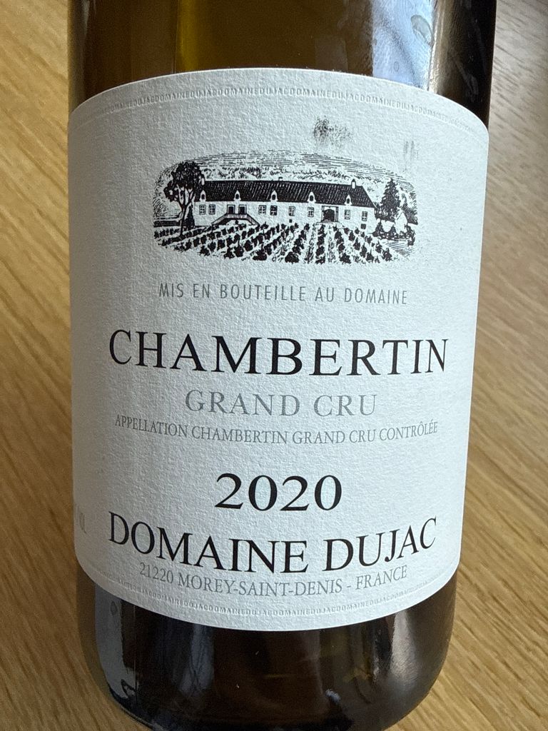 2020 Domaine Dujac Chambertin, France, Burgundy, Côte de Nuits ...