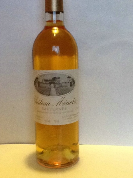 2002 Château Ménota Sauternes, France, Bordeaux, Sauternais, Sauternes ...