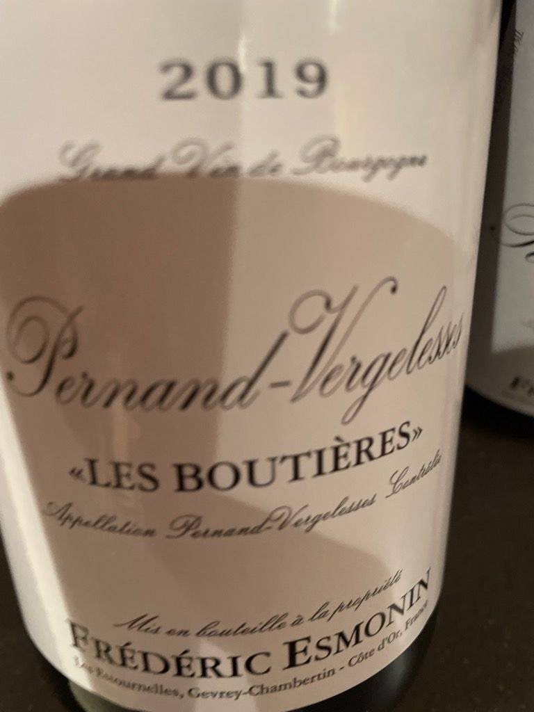 2020 Frederic Esmonin Pernand-Vergelesses Les Boutières, France ...