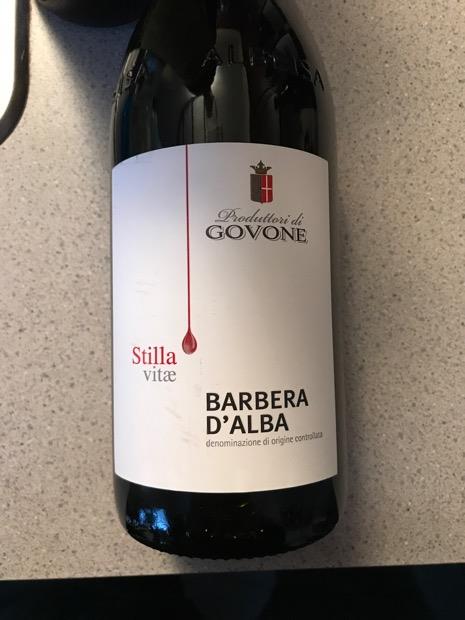 2016 Produttori di Govone Barbera d'Asti Superiore Stilla Vitae, Italy ...
