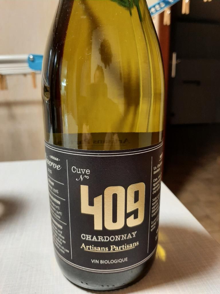 2023 Artisans Partisans Chardonnay Vin de Pays d'Oc Cuvée No 409, France, Languedoc Roussillon ...