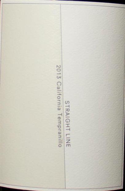 2013 Straight Line Tempranillo, USA, California - CellarTracker