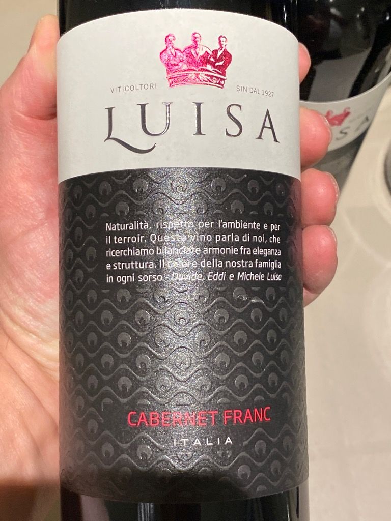 2015 Tenuta Luisa Friuli Isonzo Cabernet Franc, Italy, Friuli-Venezia ...