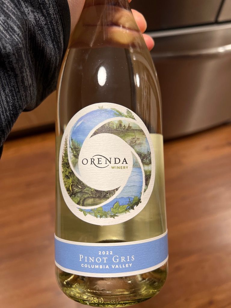 2022 Orenda Winery Pinot Gris, USA, Washington, Columbia Valley ...