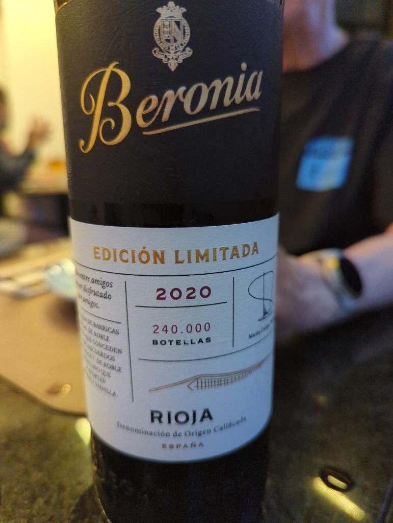2020 Bodegas Beronia Rioja Reserva Edicion Limitada Traveler's ...