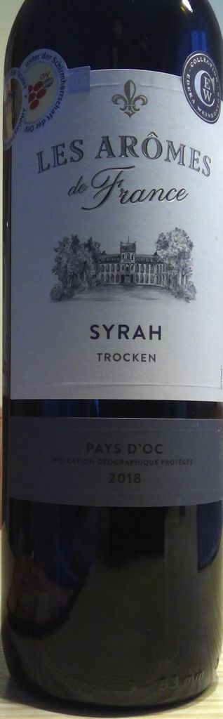 2020 Les Arômes de France Syrah Vin de Pays d'Oc, France, Languedoc ...