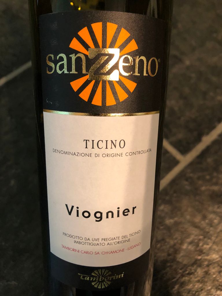 2020 Tamborini Viognier San Zeno, Switzerland, Ticino, Lugano ...