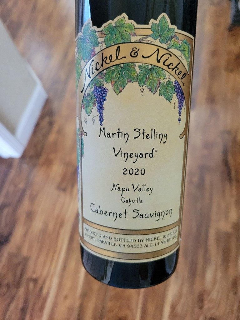 2020 Nickel & Nickel Cabernet Sauvignon Martin Stelling Vineyard, USA ...