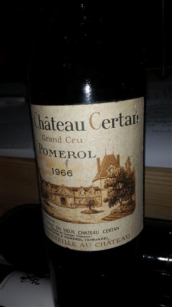 1966 Vieux Château Certan, France, Bordeaux, Libournais, Pomerol - CellarTracker