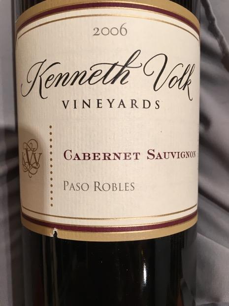 2007 Kenneth Volk Cabernet Sauvignon Paso Robles, USA, California ...