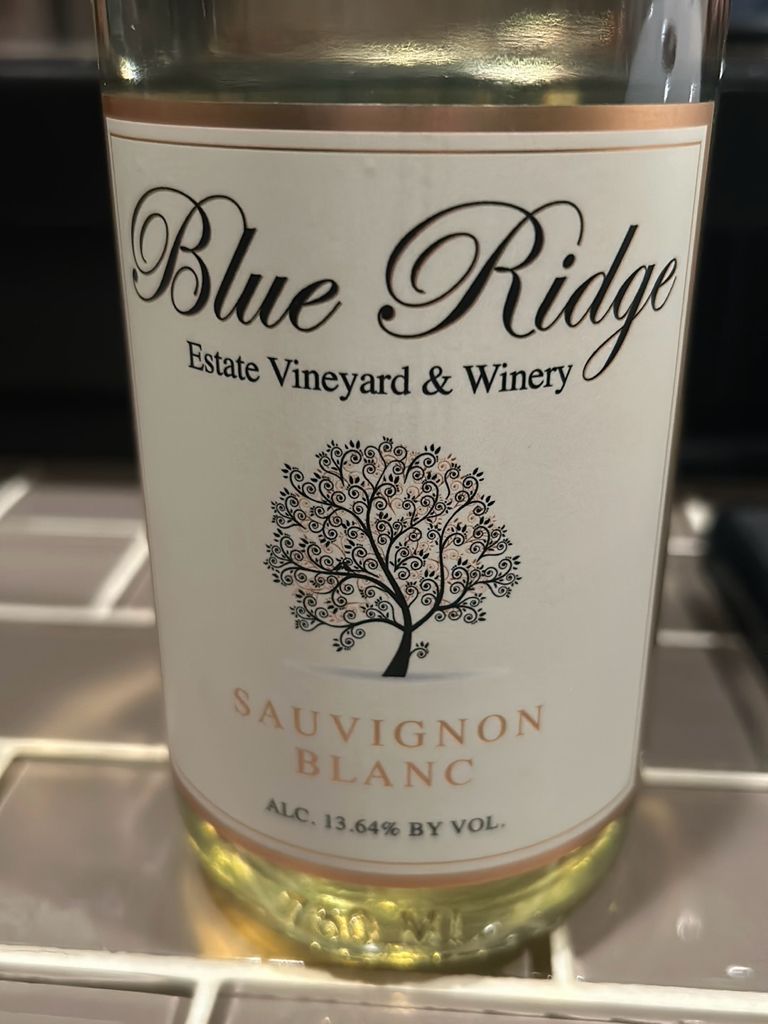 NV Blue Ridge Estate Sauvignon Blanc, USA, Pennsylvania - CellarTracker
