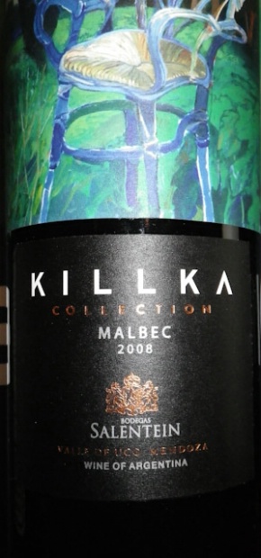 2008 Bodegas Salentein Malbec Killka Valle de Uco, Argentina, Mendoza ...