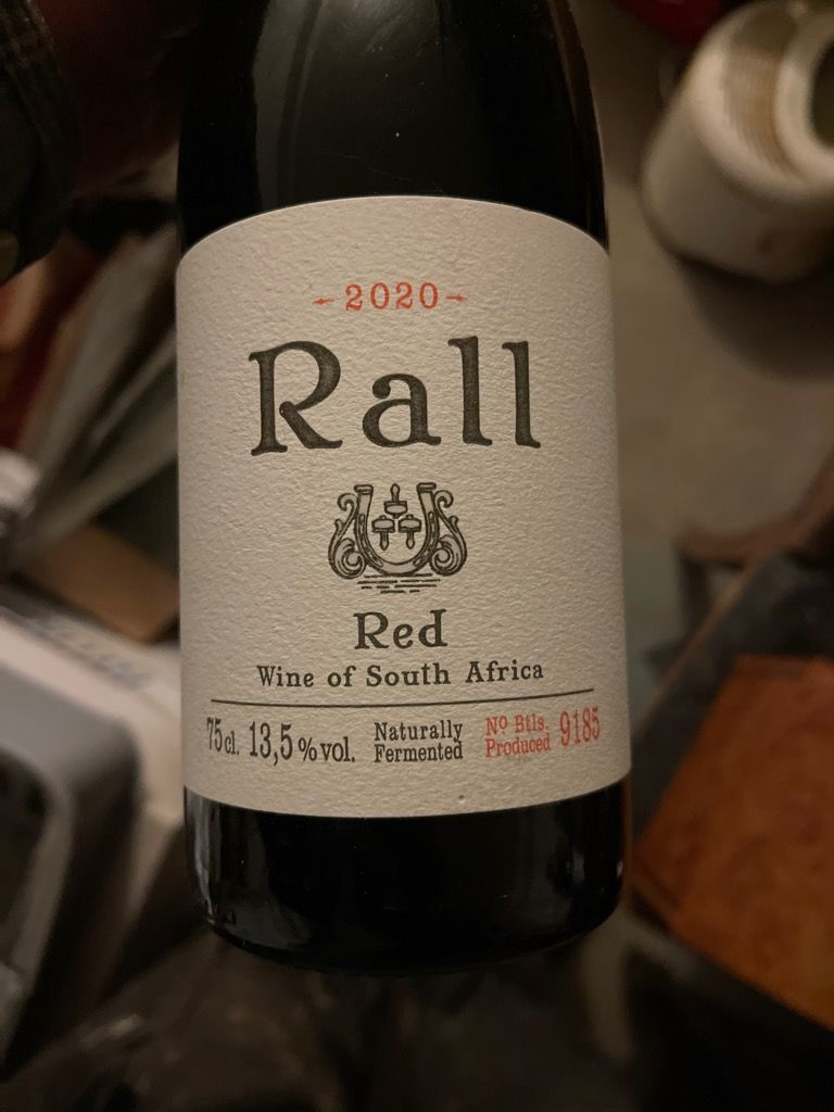 2020 Rall Red Swartland, South Africa, Coastal Region, Swartland ...