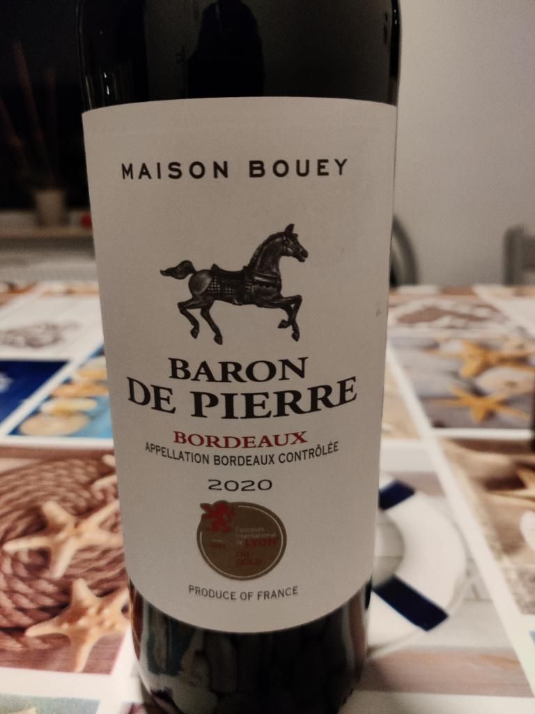 2020 Maison Bouey Bordeaux Baron de pierre, France, Bordeaux - CellarTracker