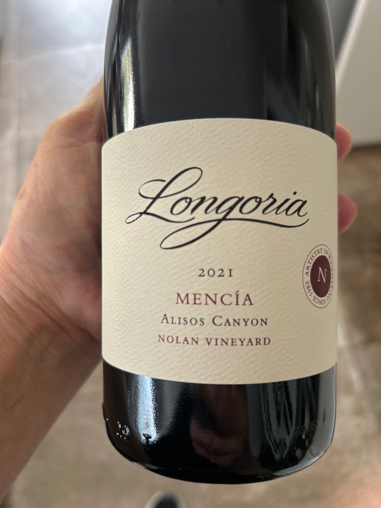 2022 Longoria Mencía Nolan Vineyard, USA, California, Central Coast, Alisos Canyon - CellarTracker