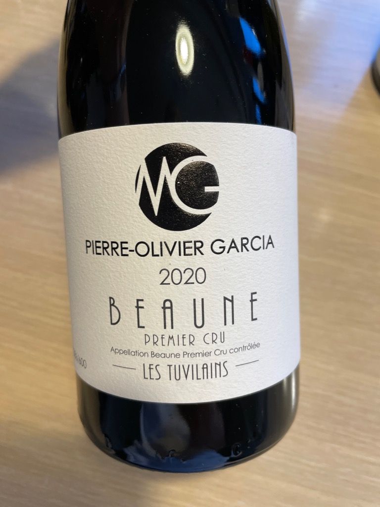 2020 Pierre-Olivier Garcia Beaune 1er Cru Les Tuvilains, France ...