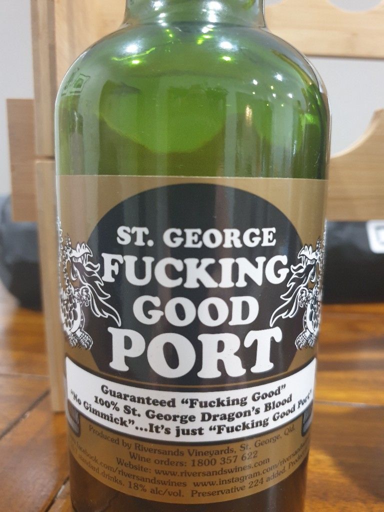 NV Riversands Vineyards St. George Good Fucking Port, Australia ...