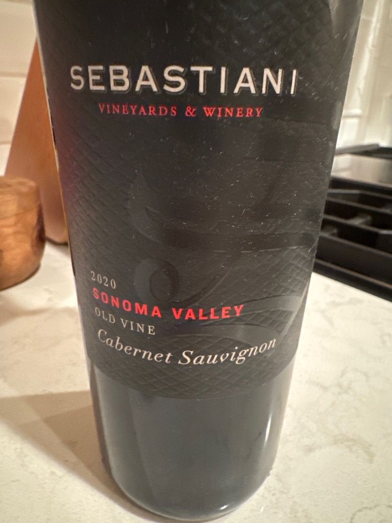 2020 Sebastiani Vineyards & Winery Cabernet Sauvignon Old Vine Sonoma ...