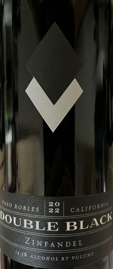 2022 Double Black Zinfandel, USA, California, Central Coast, Paso ...