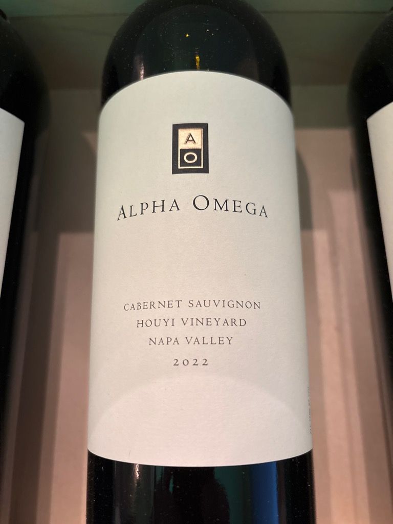 2022 Alpha Omega Cabernet Sauvignon Houyi Vineyard, USA, California ...