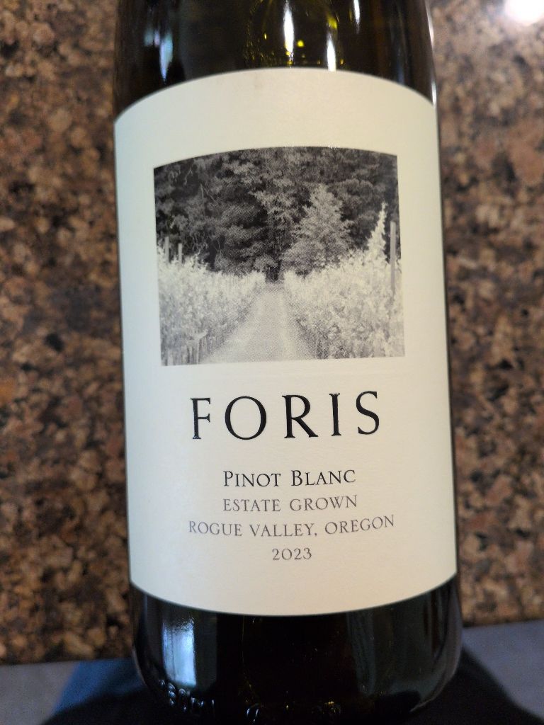 2023 Foris Pinot Blanc, USA, Oregon, Southern Oregon, Rogue Valley ...