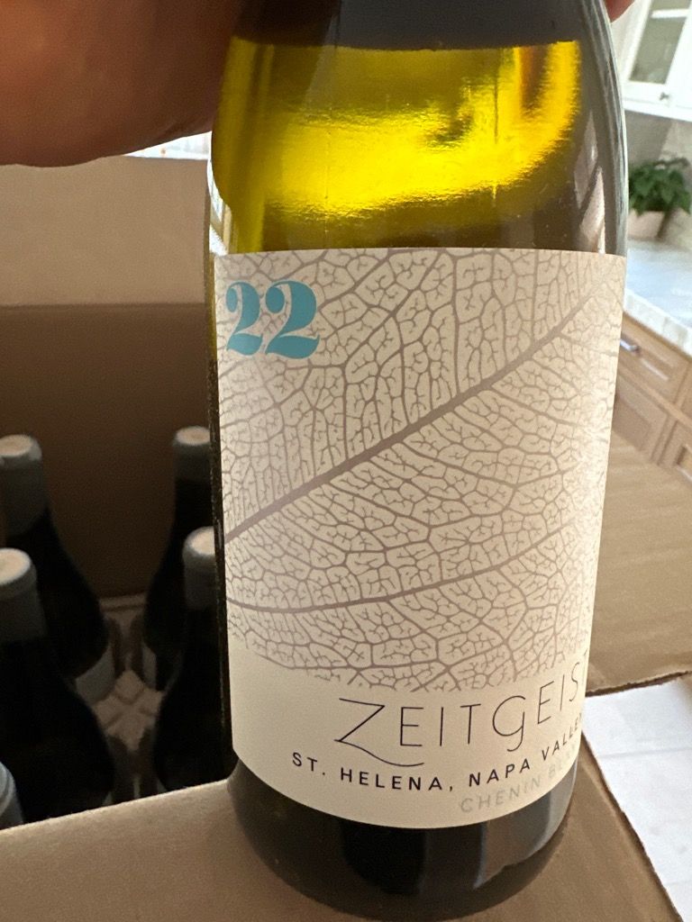 2022 Zeitgeist Chenin Blanc, USA, California, Napa Valley - CellarTracker