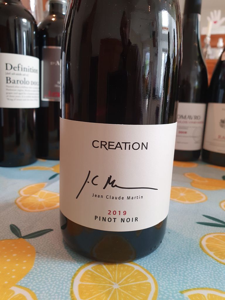 2018 Creation Wines Pinot Noir Jean Claude Martin, South Africa, Cape ...