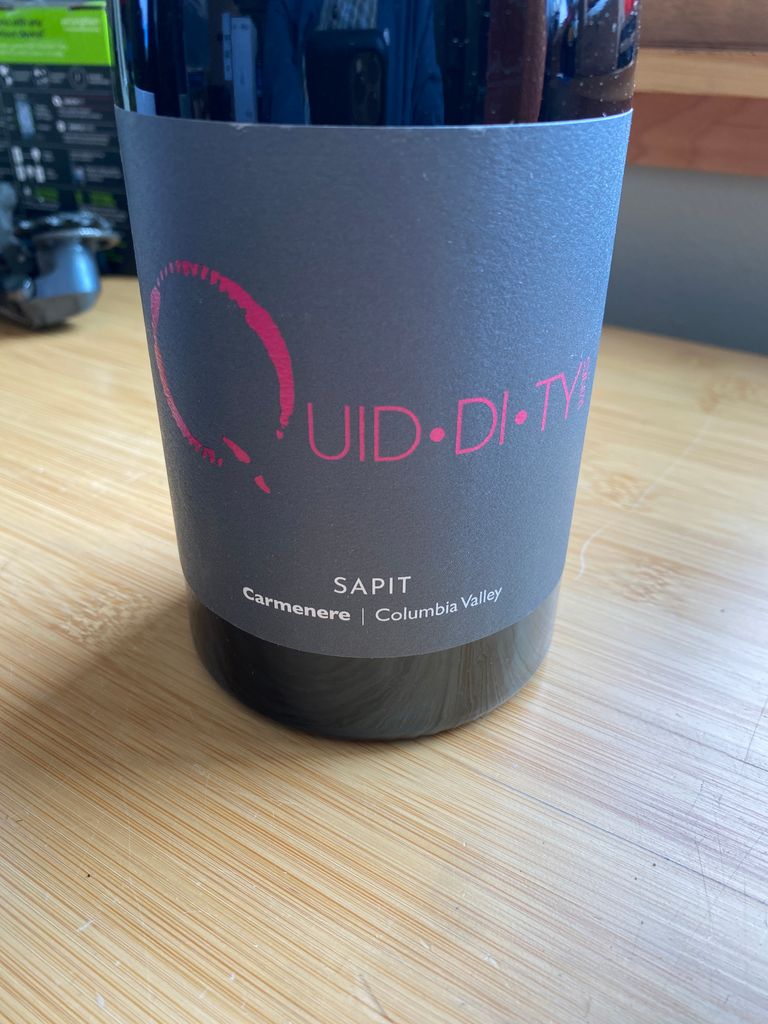 2019 Quiddity Wines Carménère Sapit, USA, Washington, Columbia Valley ...