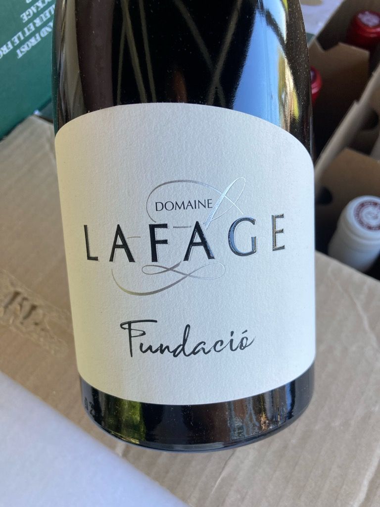 2018 Domaine Lafage Côtes du Roussillon Villages Fundació Maury, France ...