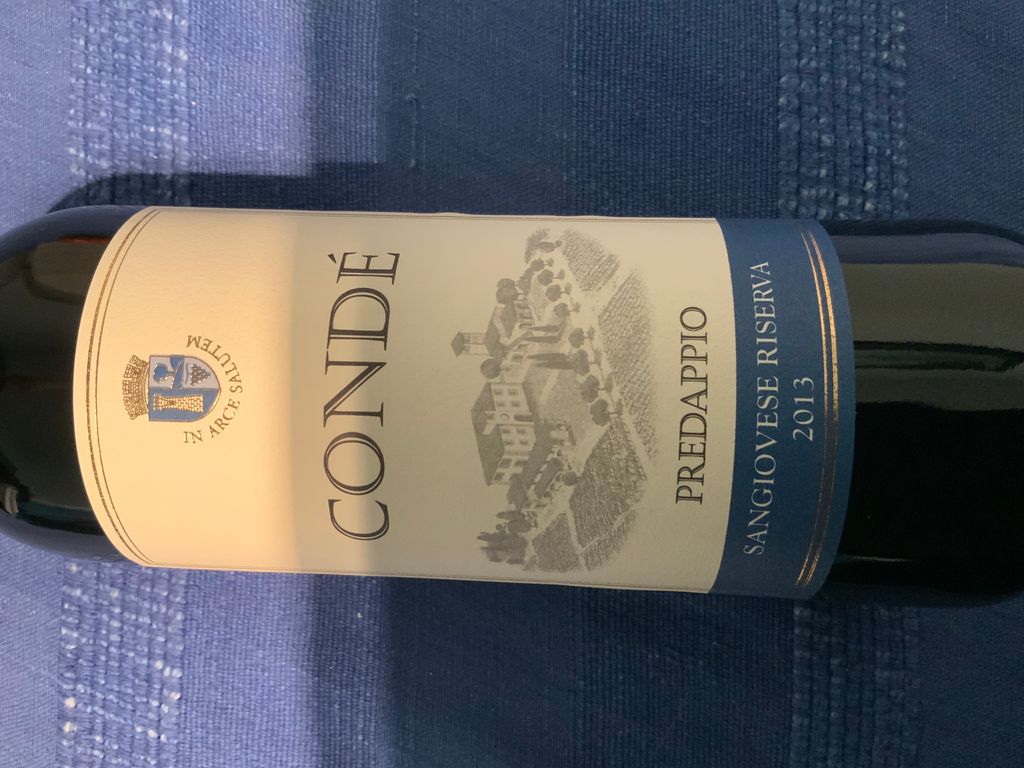 2012 Conde Sangiovese di Romagna Superiore Riserva Capsula Blu ...