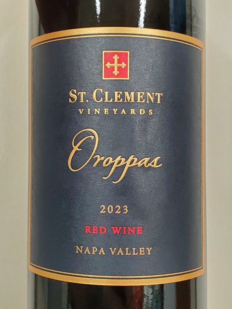 2023 St. Clement Oroppas, USA, California, Napa Valley - CellarTracker