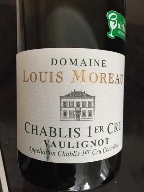 2015 Domaine Louis Moreau Chablis 1er Cru Vaulignot Domaine du Cèdre ...