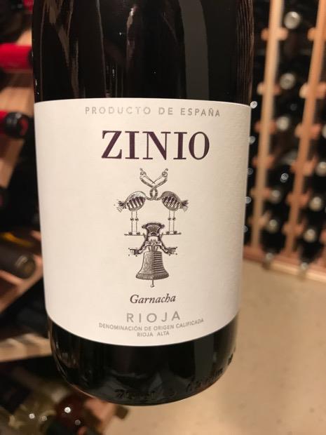 2015 Bodegas Patrocinio Rioja Zinio, Spain, La Rioja, La Rioja Alta ...
